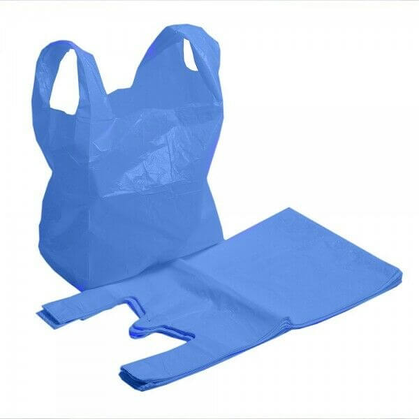 Heavy Duty Blue Carrier Bag 14 micron 11 x 17 x 21 2000 Pack