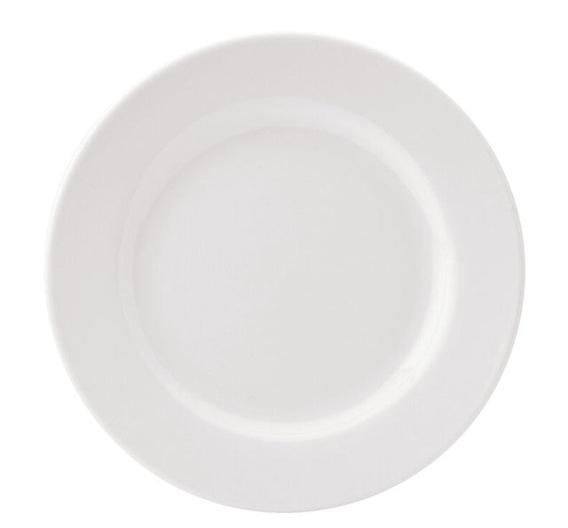 Utopia Pure White Economy Wide Rim Plate 8"/20cm 24 Pack